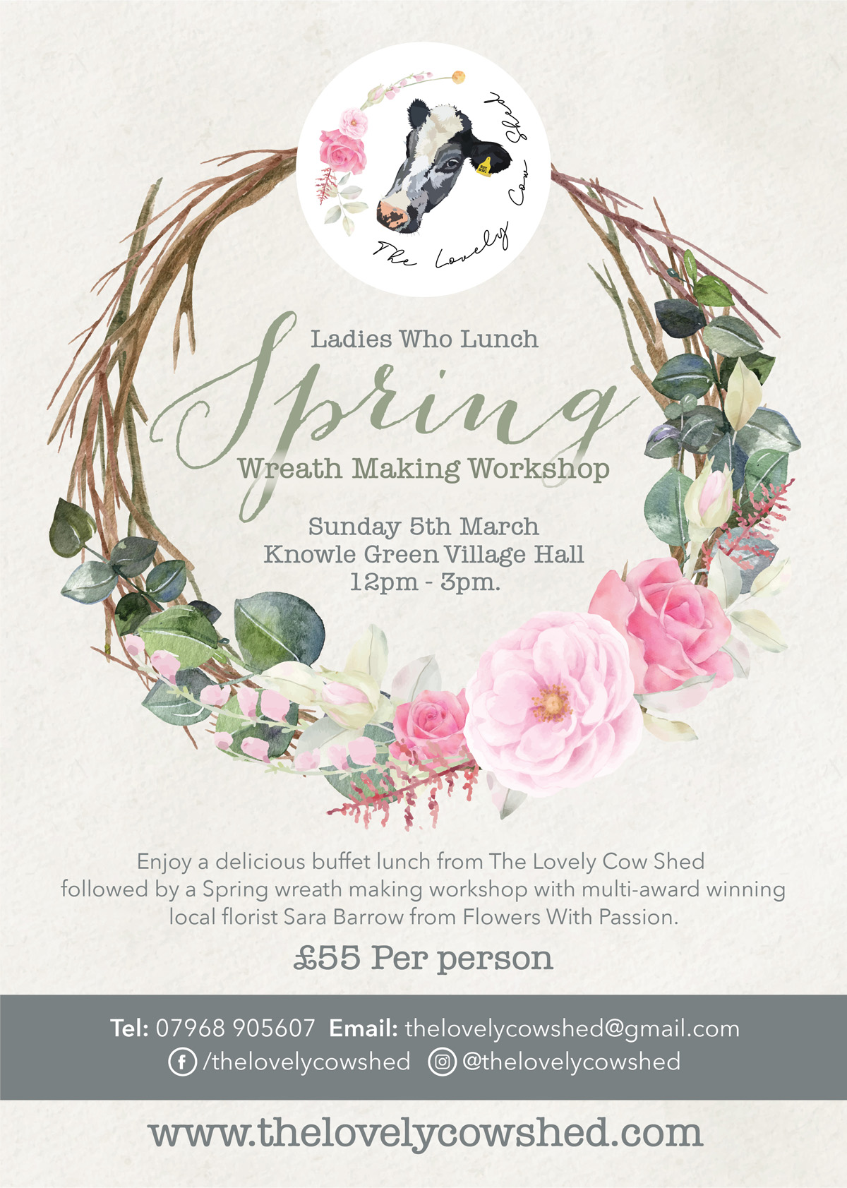 Spring Wreath Making Workshop with The Lovely Cow Shed Buffet! - The ...