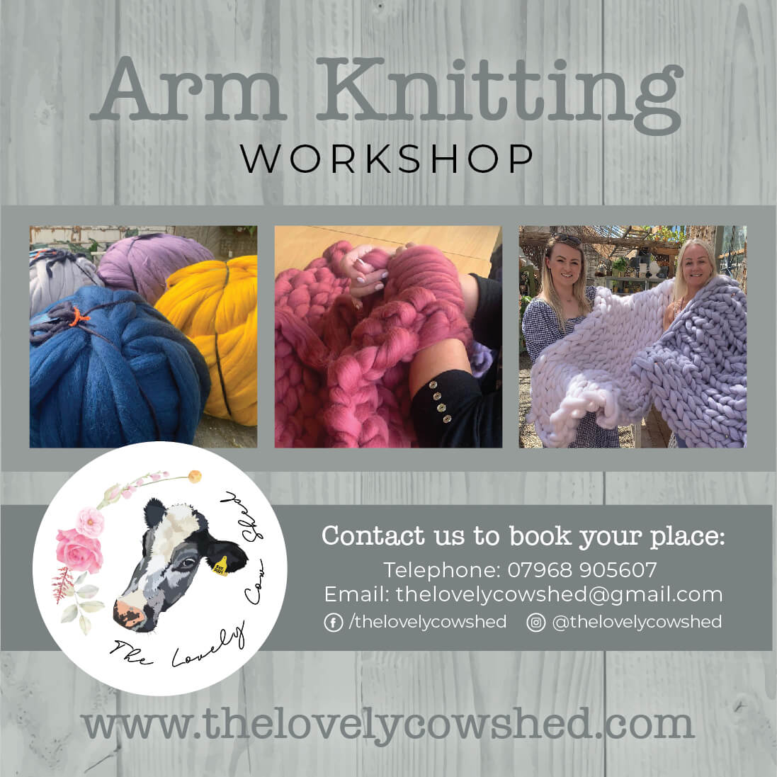 The Lovely Cow Shed Arm Knitting Workshop - The Lovely Cow Shed